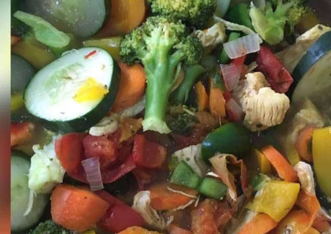 Italian chicken stir fly and vegetables