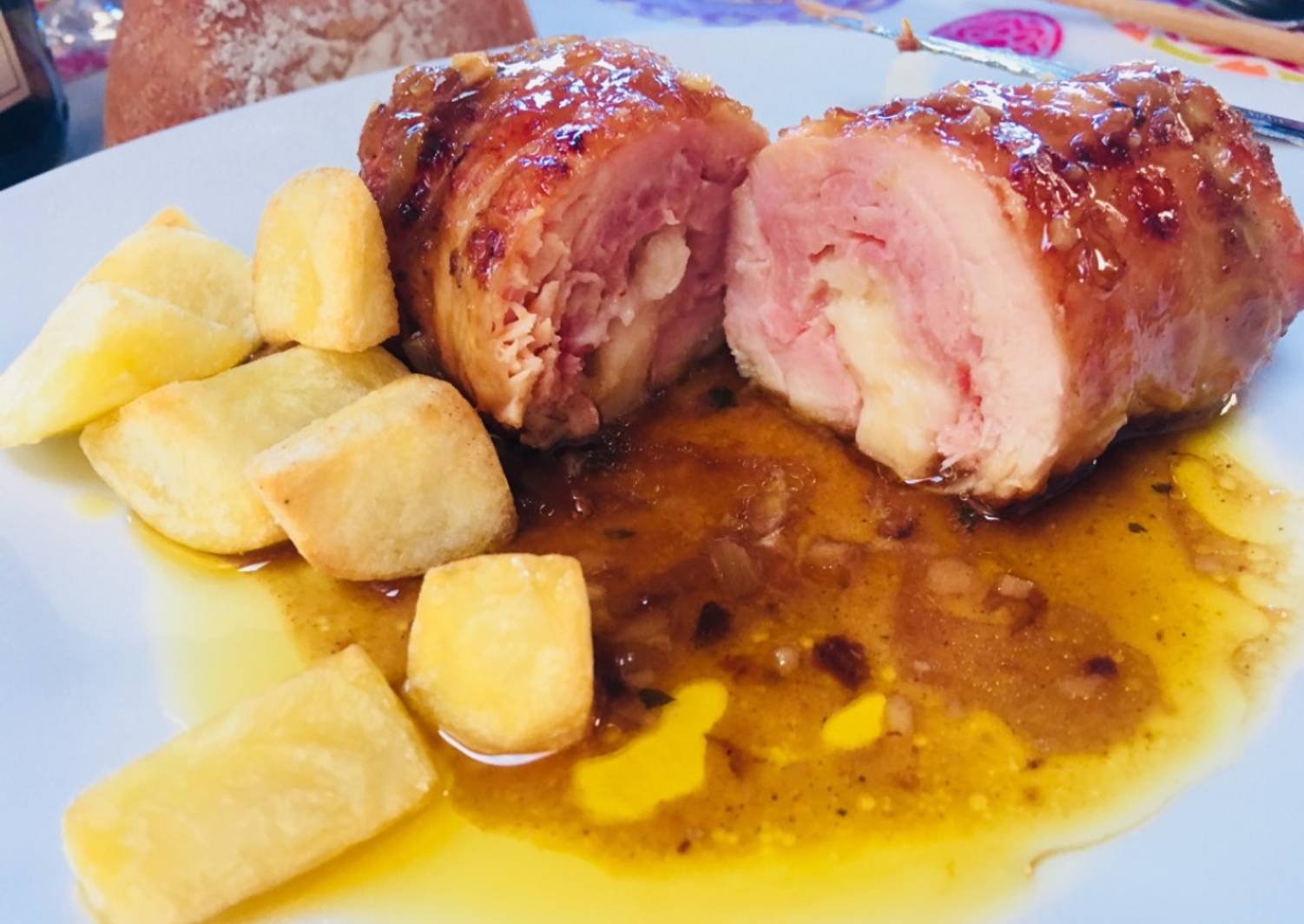 Muslo de pollo relleno Receta de Anhell- Cookpad