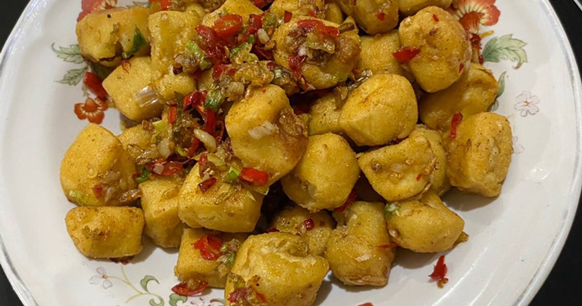 Resep Tahu Cabai Garam oleh cyn - Cookpad