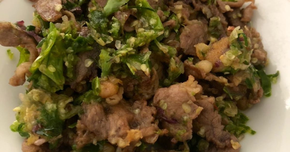 Resep Daging Sapi Cabe Ijo oleh Camcam sukmaloka - Cookpad