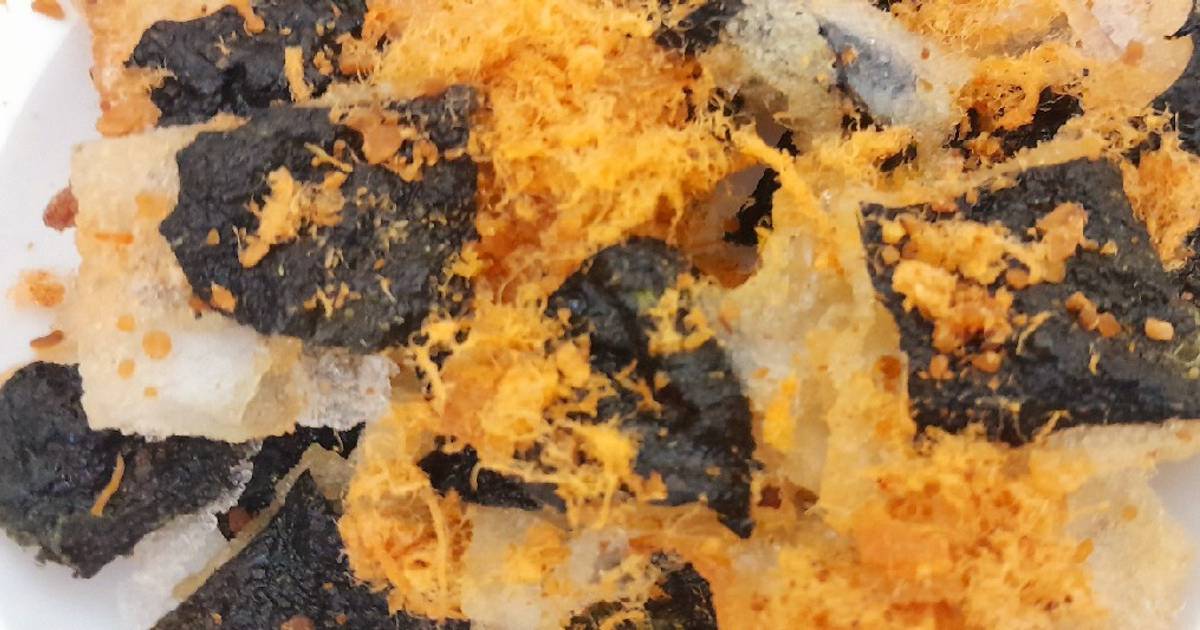 Cách Làm Món Rong biển kẹp mì lá tươi chiên giòn rắc chà bông của Annie ...