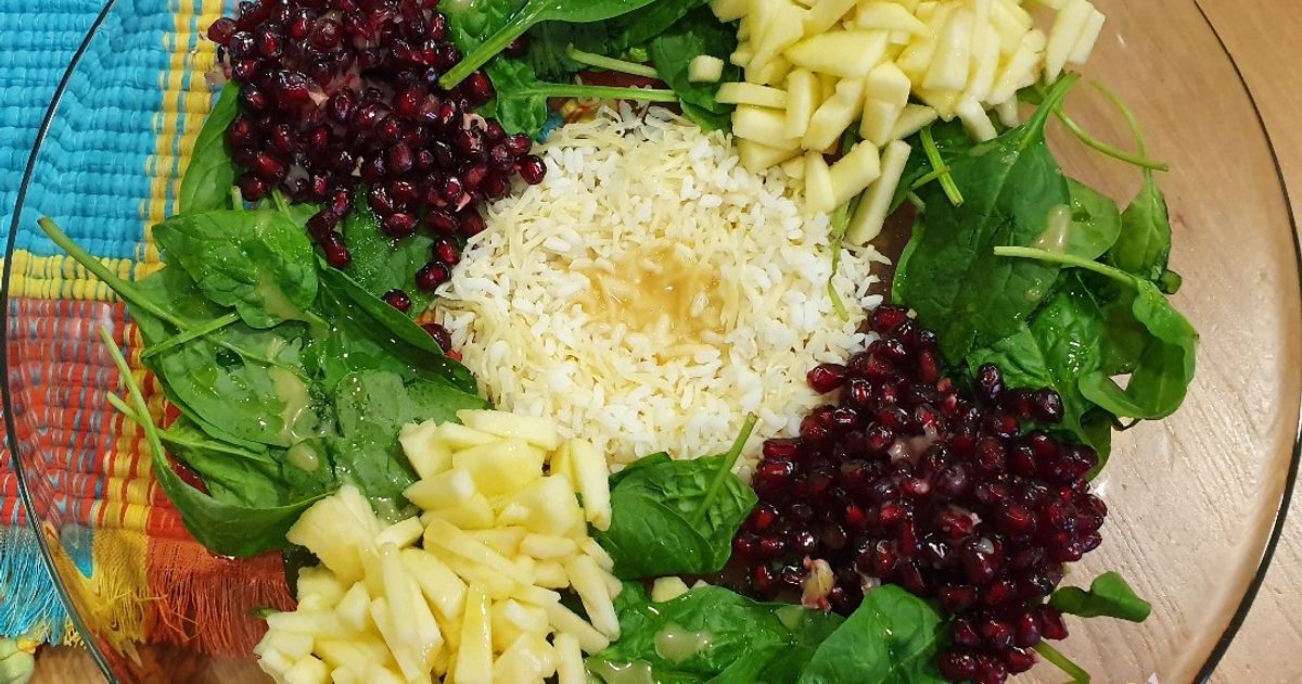 *Ensalada De Arroz Con Granada Y Manzana* Receta de PATRICIA *Patyco ...
