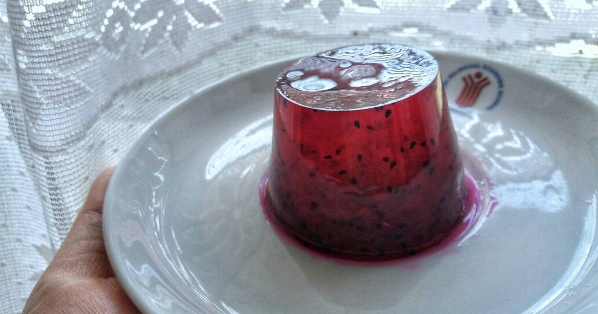 Pitaya Jelly Recipe by Iskan Detia Karina - Cookpad