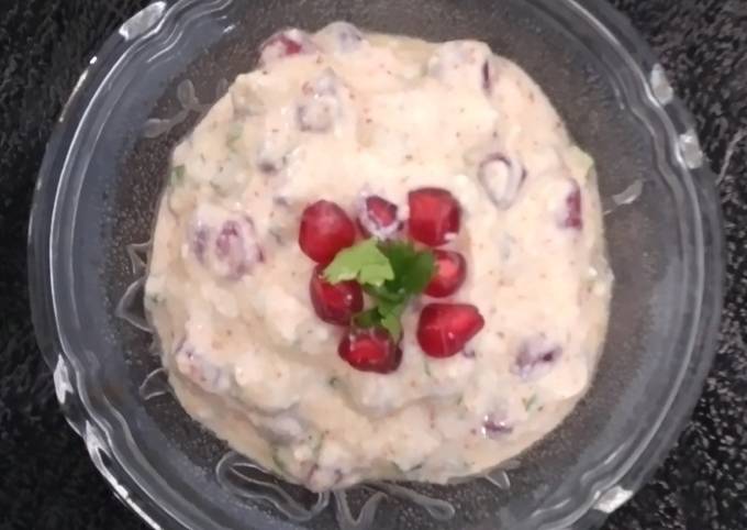 Pomegranate raitu Recipe by Vibha Mahendra Champaneri - Cookpad