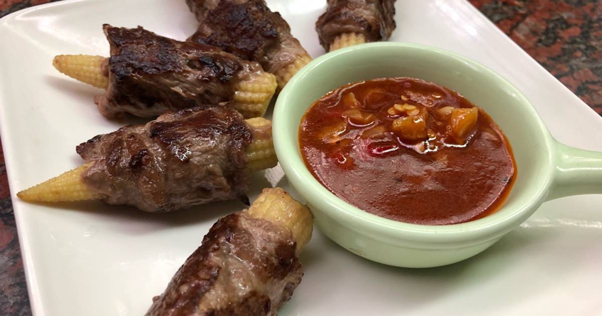 Resep Janten gulung daging sapi 玉米筍牛肉捲 oleh 莉莉 - Cookpad