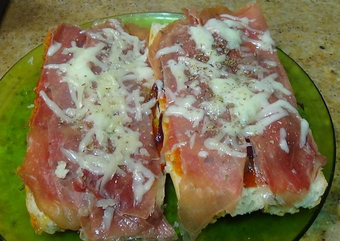 Panini de jamón y queso Receta de Juan Peña- Cookpad