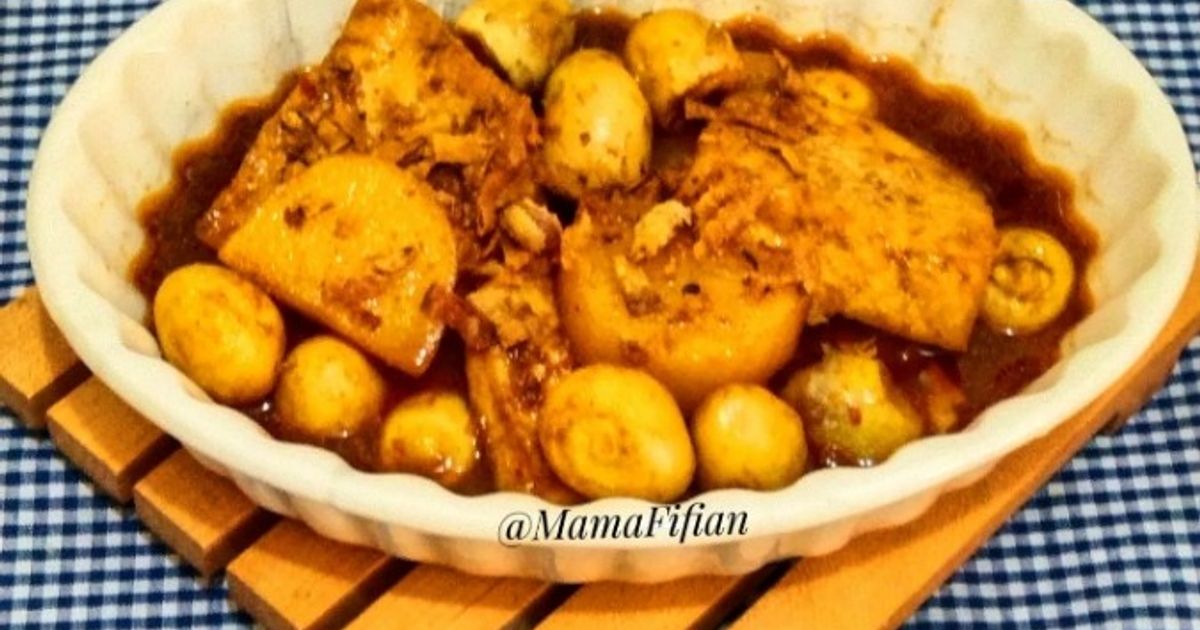 Resep kentang tahu telur puyuh kecap rumahan enak dan mudah - Cookpad