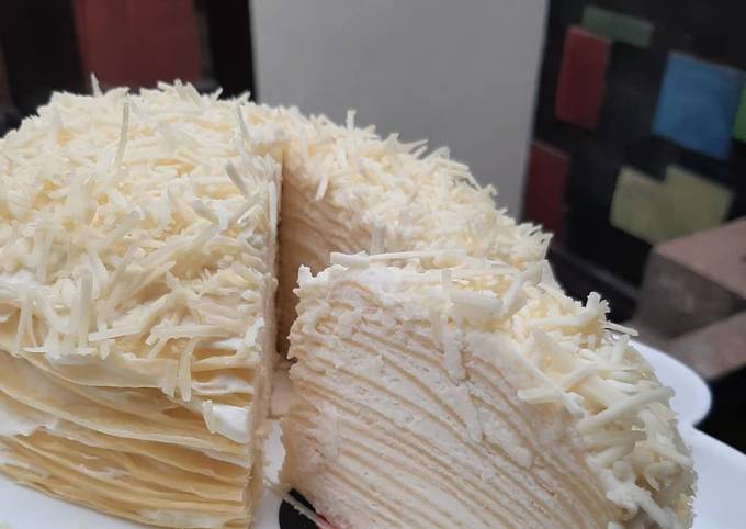 Resep Cheese Mille Crepes oleh Astri Gusdiyani - Cookpad