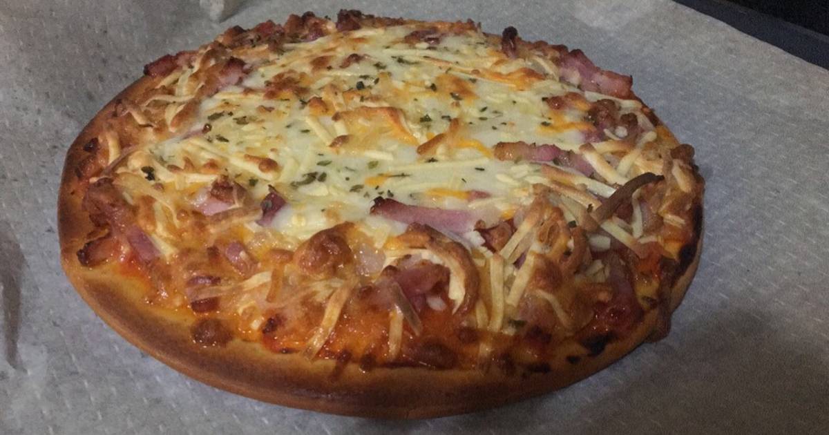 Pizza provolone 🍕 Receta de Aino- Cookpad