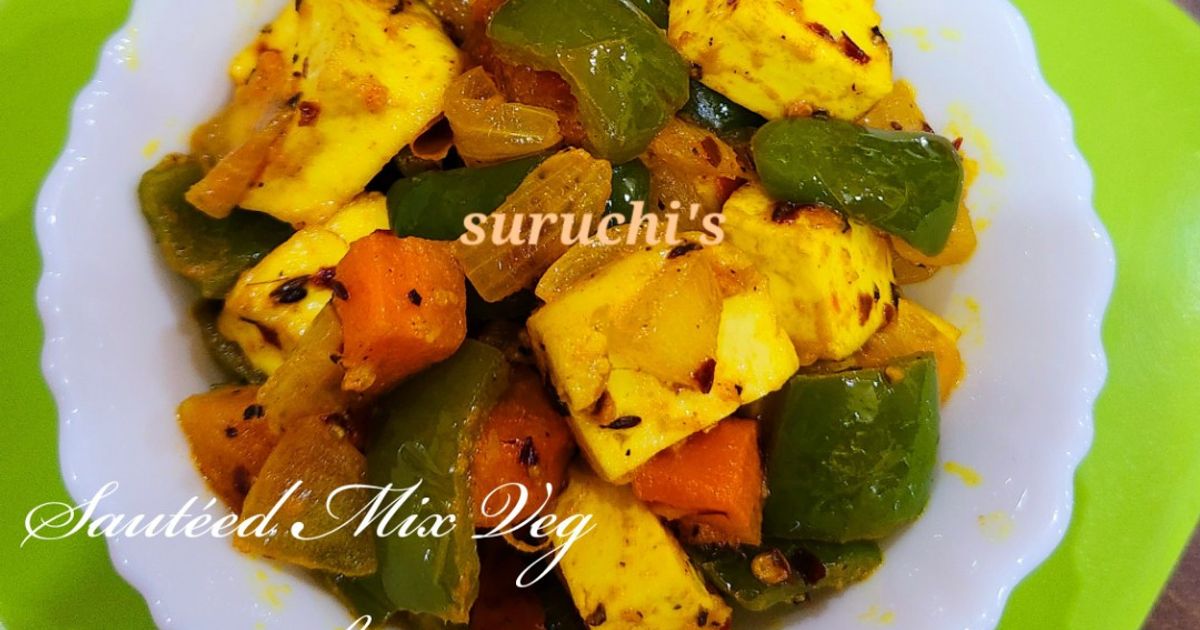 Sautéed Mix Vegetable Paneer For Kids Recipe by Suruchi (Dr. Ruchi ...