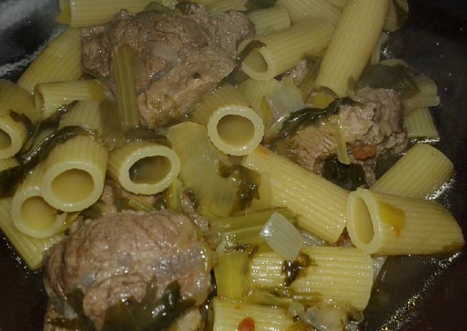 Guiso de mostacholes (sin gluten) y osobuco Receta de Cynthia (Peti ...