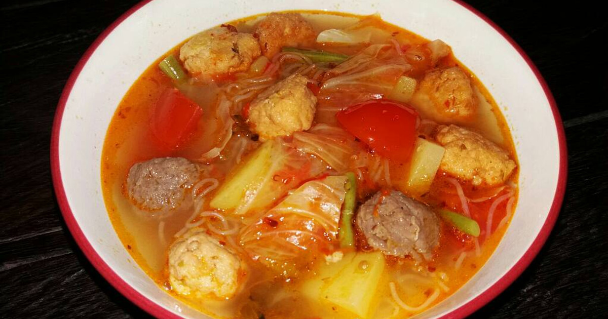 Resep Tom Yam Baso Ikan Bola Bola Tahu oleh Mufidatur Rahmah (fifid ...