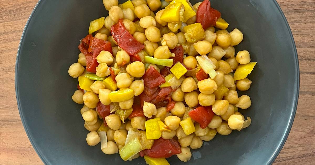 🫑 Garbanzos con verduras y salsa de soja 🍶 Receta de Gemma del Olmo ...