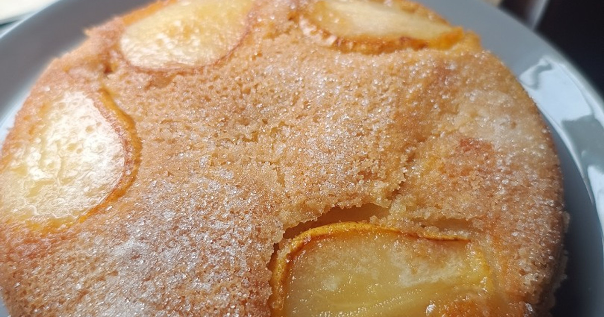 Torta Invertida De Pera. ️ Receta de Maarú 🌈