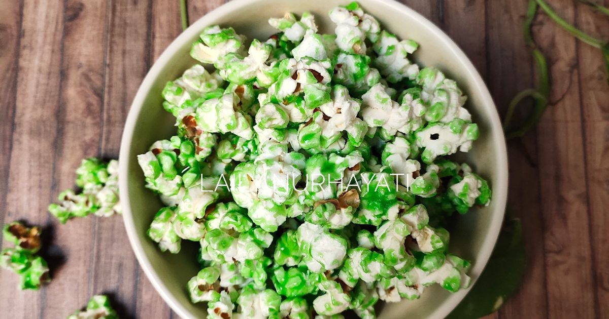 Resep Pop Corn Rasa Pandan oleh Laily Nurhayati - Cookpad