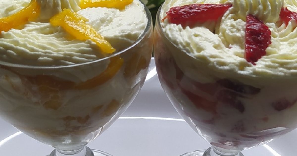 Duraznos Con Crema Y Frutillas Con Crema Receta de graciela martinez IG ...