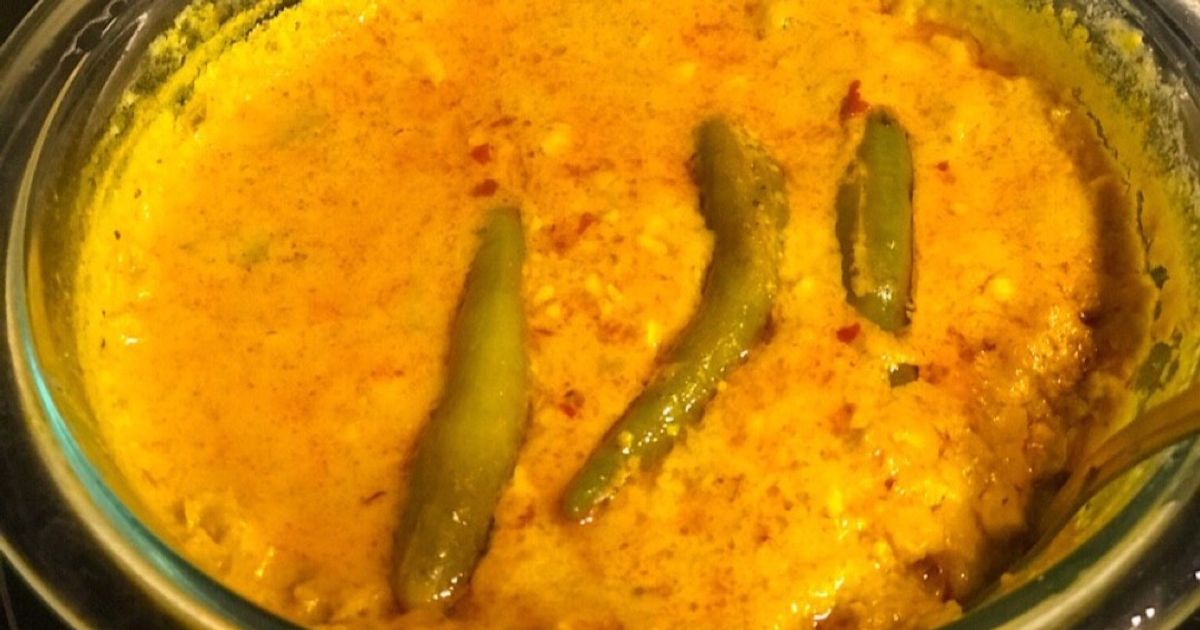 Oal Shorshe Bhape/ Steamed Yam In The Mustard Yoghurt Coconut Sauce ...