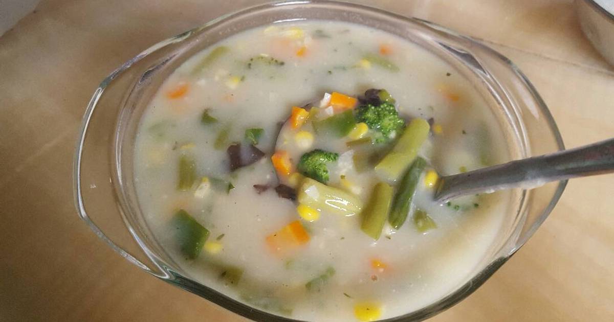Resep Sup krim sayuran instan oleh Ayu Saraswati - Cookpad