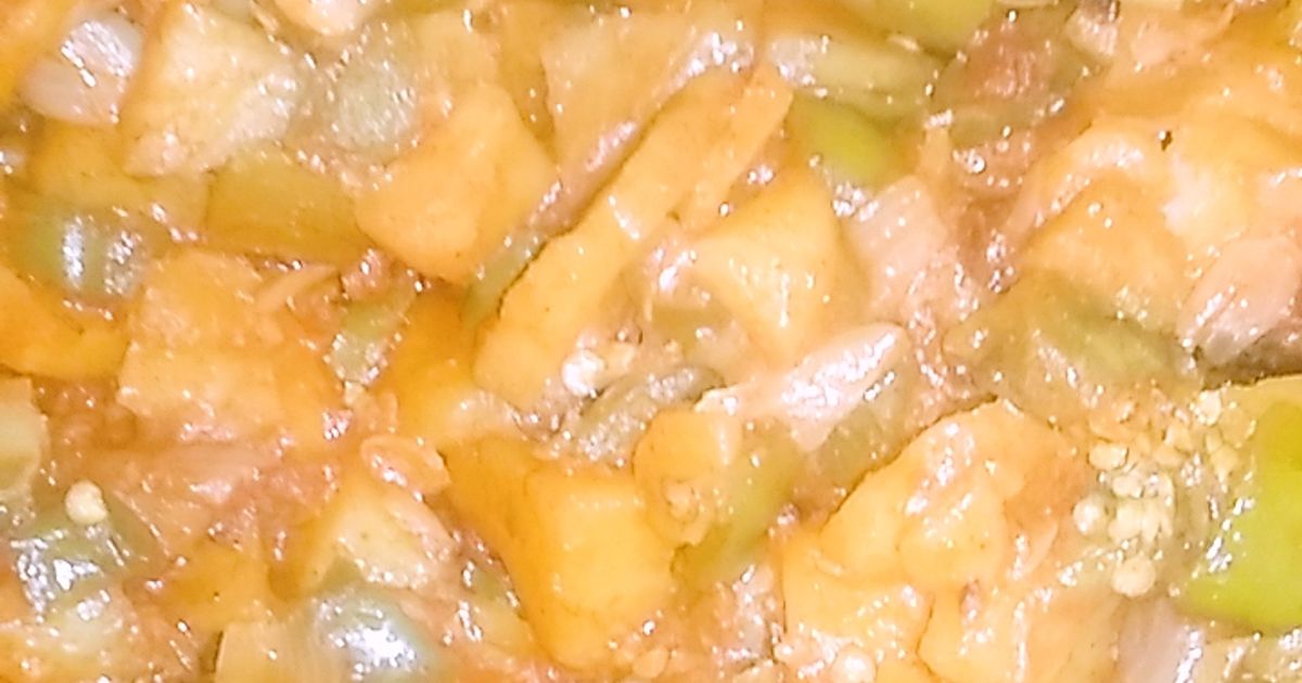Aloo Shimla Mirch (Potato,Capsicum) Recipe by Anjali - Cookpad