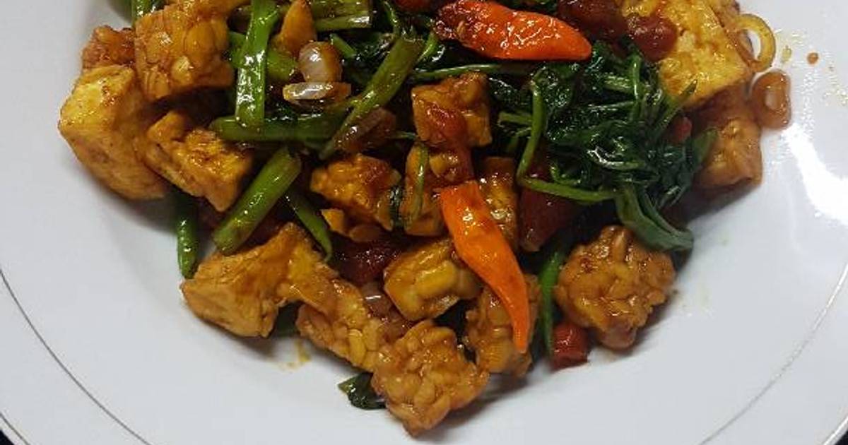 487 resep cah kangkung tahu sayuran enak dan mudah - Cookpad