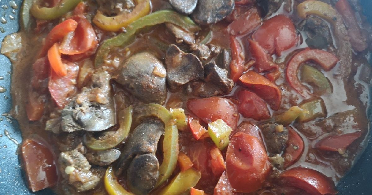 Trikolor Lecsó Csirkemájjal | Eőry Edina receptje - Cookpad receptek