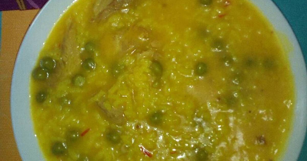 Arroz con guisantes y carne Receta de Marco Gandullo Romero- Cookpad