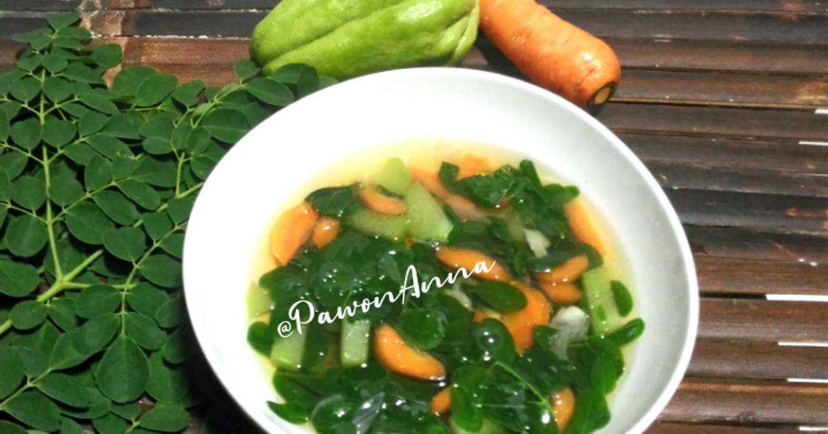 Resep Sayur Bening Daun Kelor Wortel Labu Siam oleh Pawon Ndeso Artikah ...