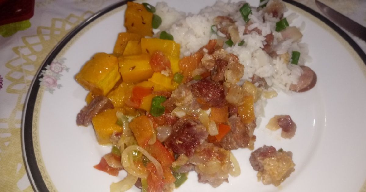Jabá Com Jerimum (Abóbora Com Carne Seca) Receita por Marcio Severo ...