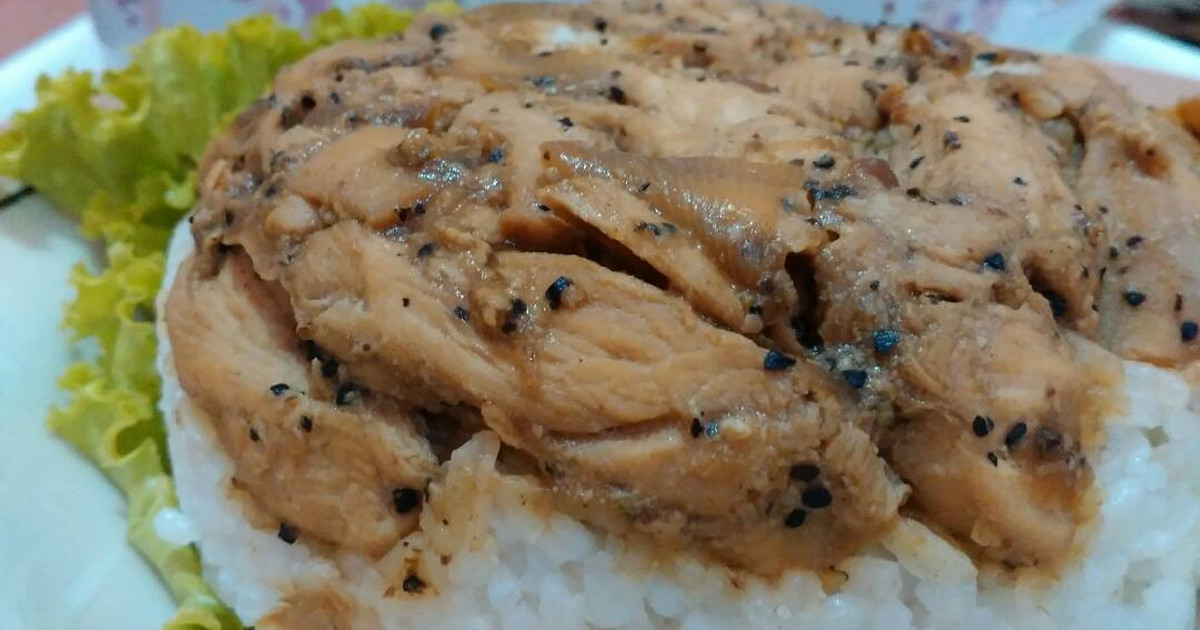 Resep Nasi Tim Ayam Lada Hitam oleh Diana Noy Adiatie - Cookpad