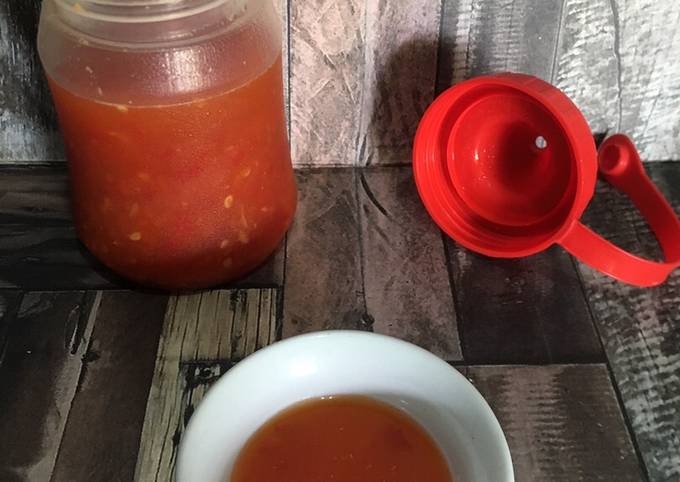 Resep Cuka Merah utk cocolan pempek goreng-rebus/otak-otak/bakso goreng ...