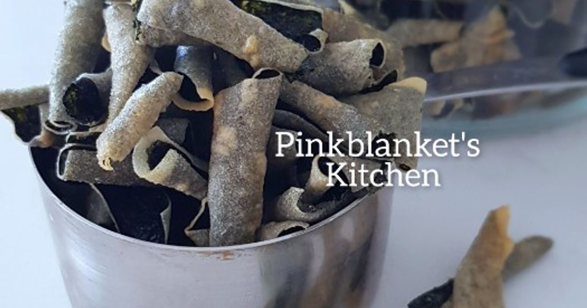 Seaweed Crackers / Nori Crackers Recipe by Pinkblanket's Kitchen - Cookpad