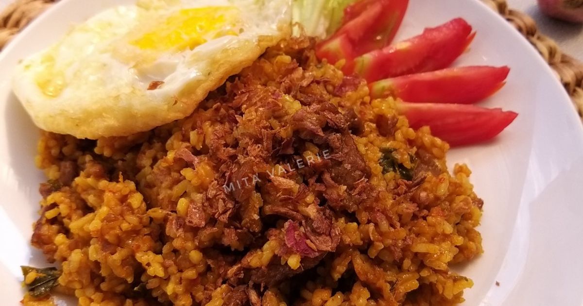 Resep Nasi Goreng Sapi Bumbu Rempah oleh Mita Valerie - Cookpad