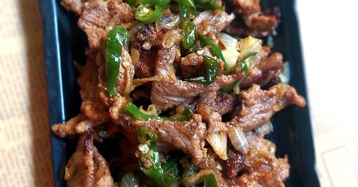 Resep Sei Sapi Lada Hitam oleh Roro Woelan - Cookpad