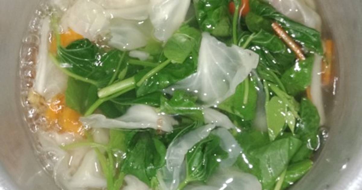 Resep Sayur bening daun singkong rambat oleh AndhiSaiful - Cookpad