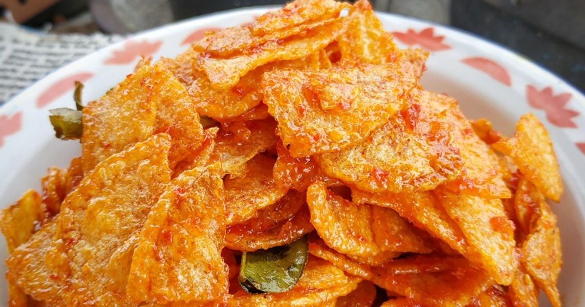 Resep kering kentang chips rumahan enak dan mudah - Cookpad