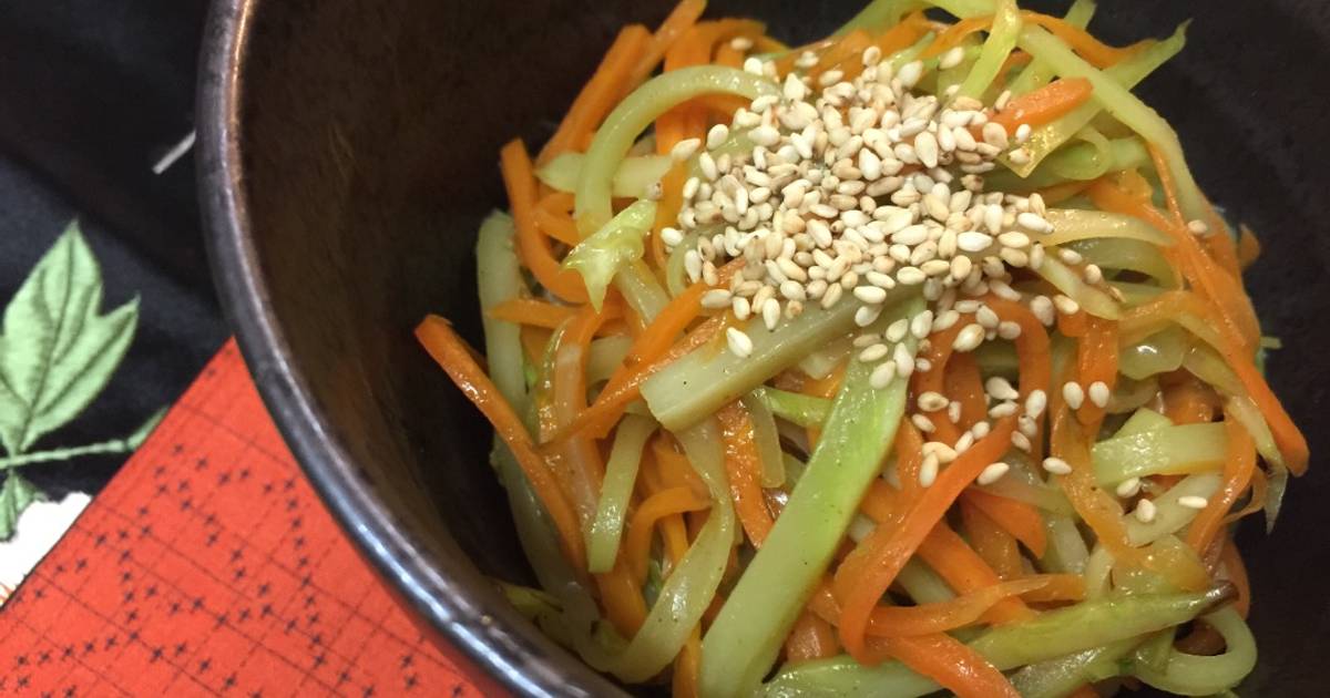 Broccoli stalk and Carrot Fry Recipe by Aunty Eiko's international ...
