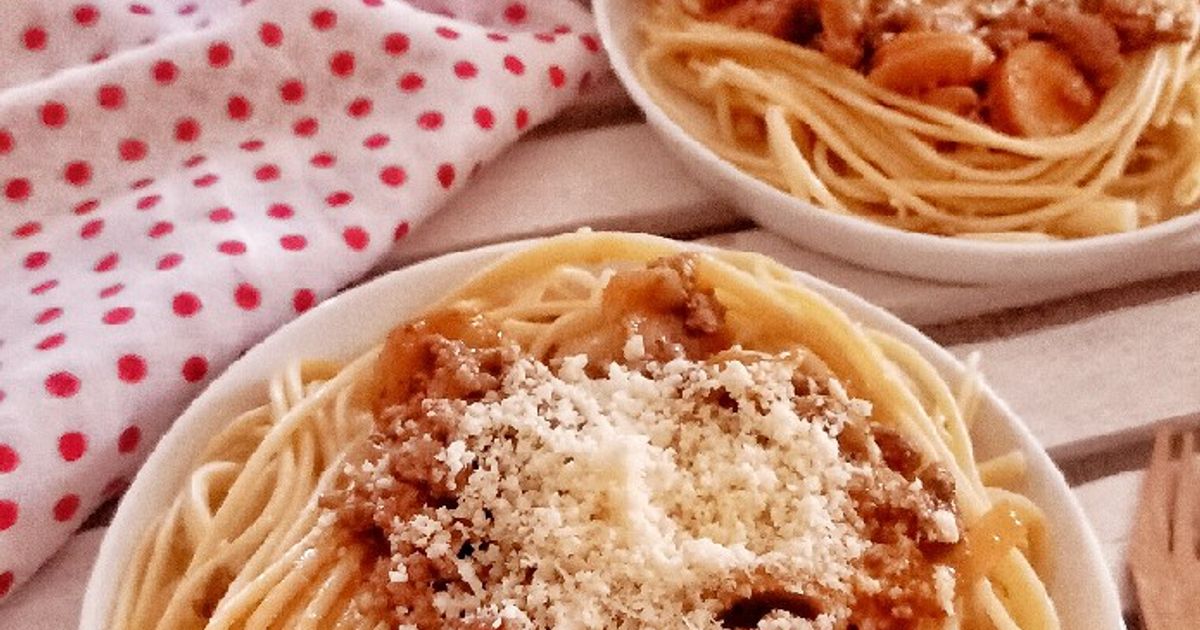 Resep Filipino Spaghetti Ala Jolibee oleh Ine Setiawati - Cookpad