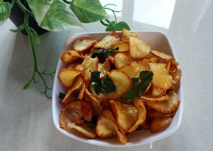Resep Keripik Singkong Pedas Manis Oleh Dapur Banana Cookpad
