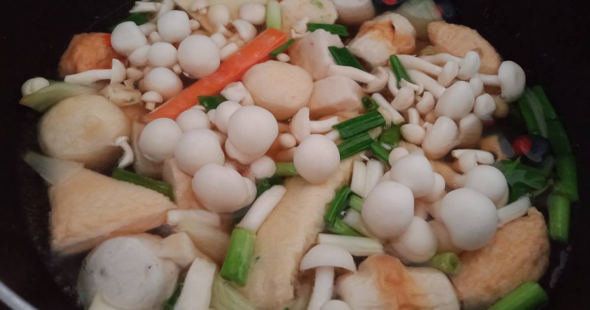 Resep Steamboat with Hokio bunabi mushroom oleh Eunike Kartini - Cookpad