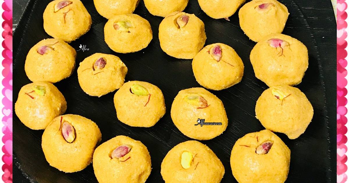 Dal mash ladoos with dash of saffron Recipe by DROOLSOME MORSEL BY AFREEN WASEEM - Cookpad