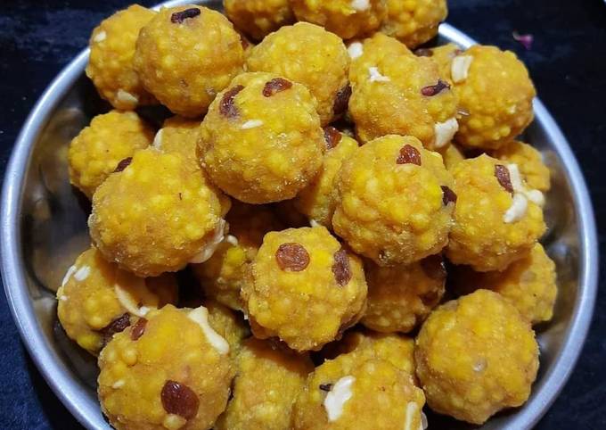 Boondi laddo / Motichoor laddo Recipe by Dr ss goutham chakravarthy ...