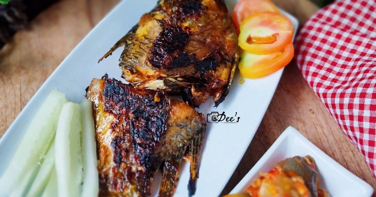 Resep Gurameh Bakar Sambal Terong oleh Dee's - Cookpad