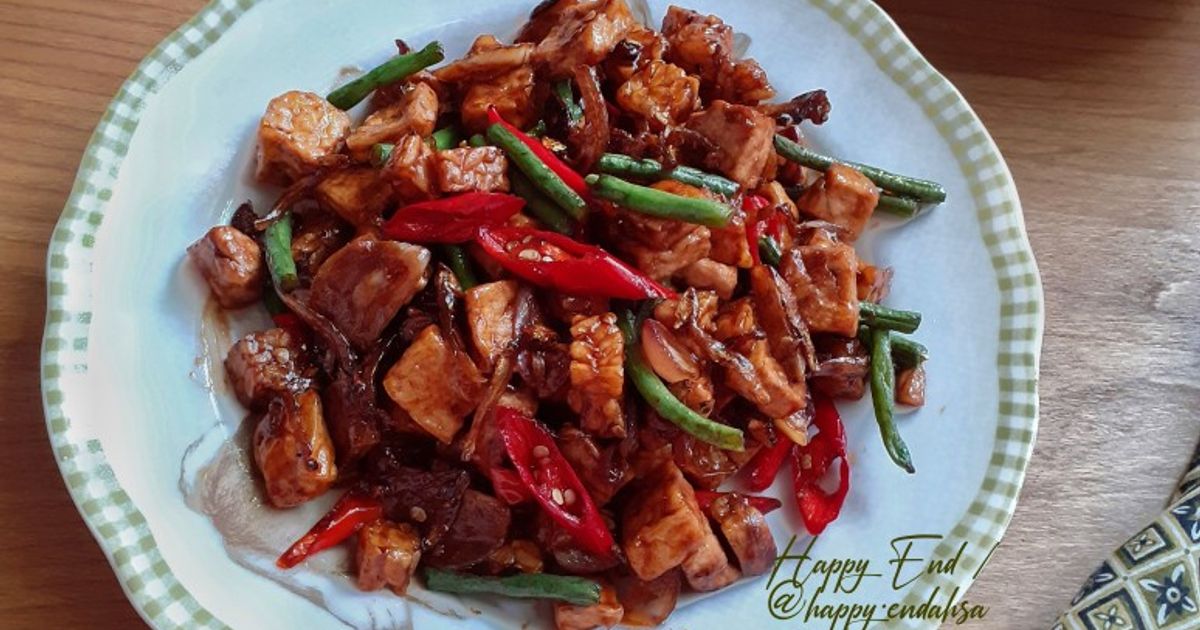 46 resep tempe teri kacang panjang enak dan mudah - Cookpad