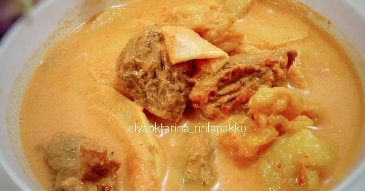 Resep Gulai Daging + Gajeboh Campur Rebung oleh Elya Oktarina - Cookpad