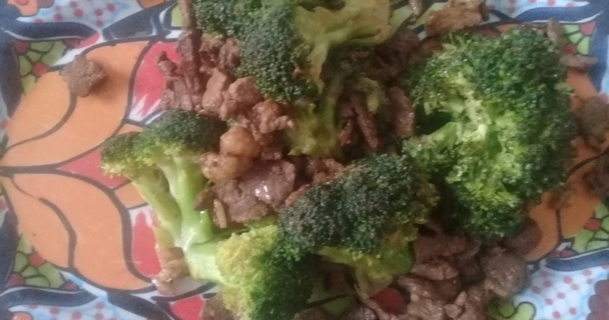 Brocoli con carne de res - 517 recetas caseras- Cookpad