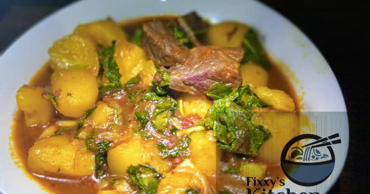 Irish Potatoes Porridge With Spinach Recipe by Fixxy's Kitchen - Cookpad