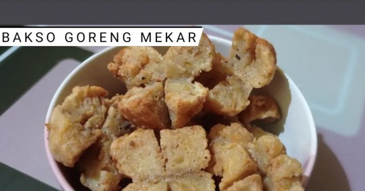 Resep Bakso Goreng Mekar oleh ayusapuan (Ny Irwan) - Cookpad