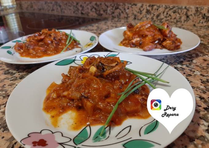 Pulpitos con sofrito Receta de SuperDesyLaChef- Cookpad
