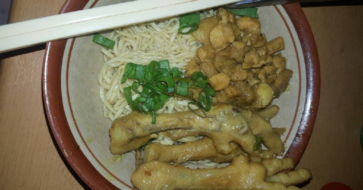 216 resep mie ayam ceker ala abang2 enak dan mudah - Cookpad
