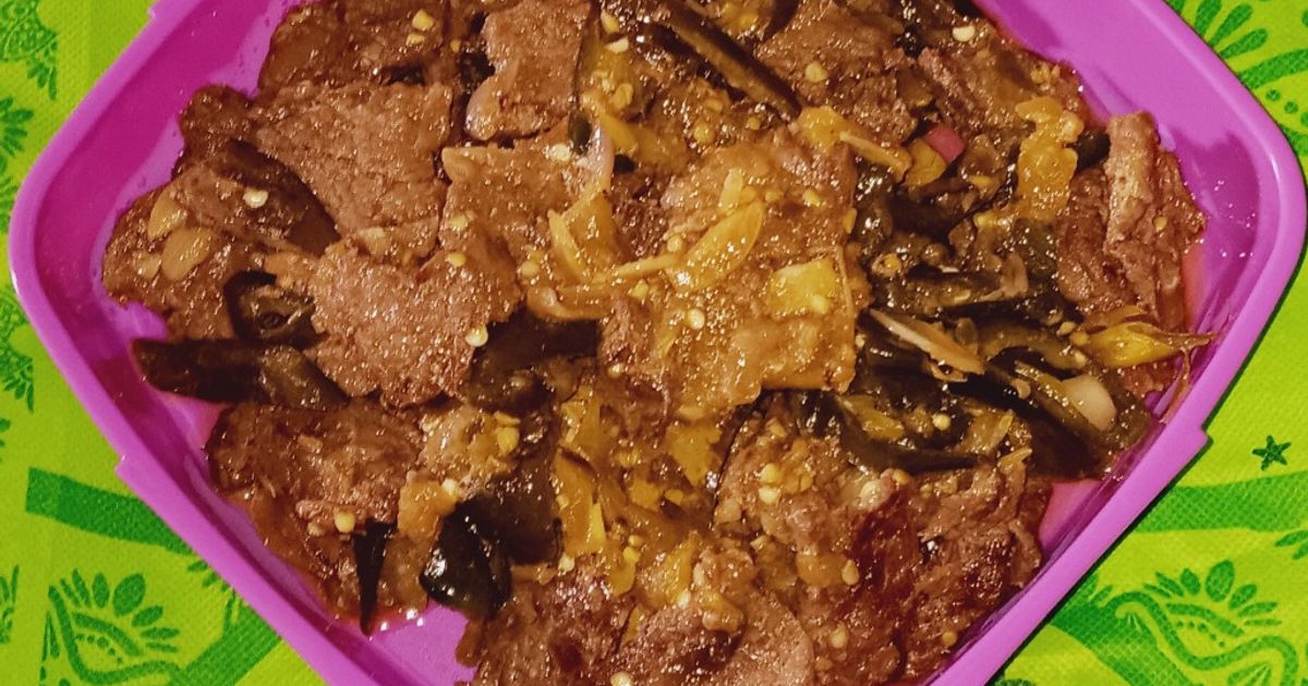 Resep Beef Of Green Chili / Dendeng Sapi Cabe Ijo oleh Fitri Subawaihun ...